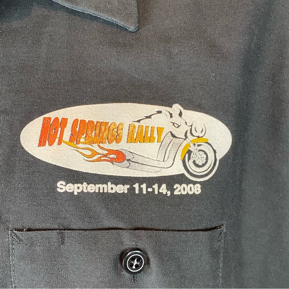 Y2k Hot Springs Rally Motorcycle Rally Staff Shirt - Gem